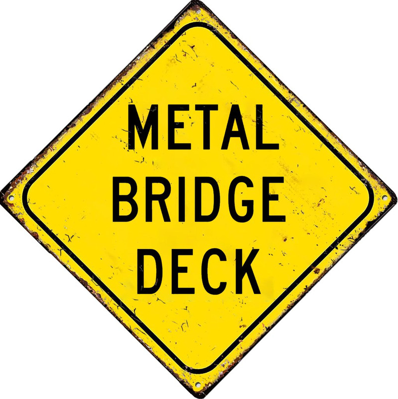 Metal Bridge Deck Novelty Metal Sign Retro Wall Decor For Home Gate ...