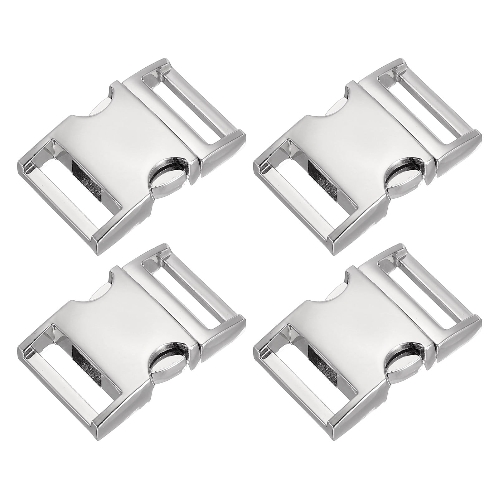 Metal Buckle, 4 Pack Quick Side Release Clips for Luggage Backpack(1" x ...