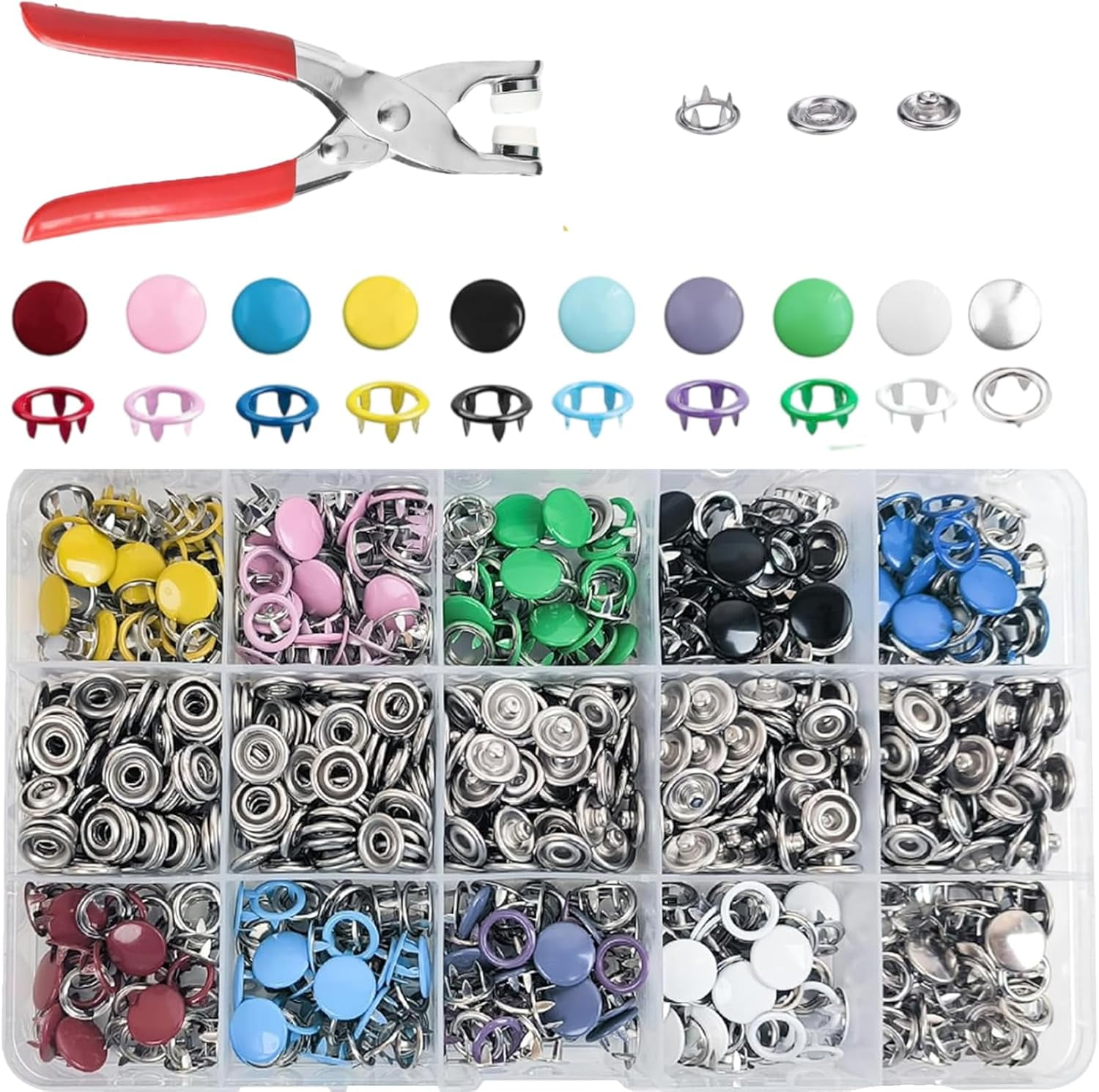 Metal Buckle Manual Pressure Pliers,Button Installer with Fastener ...