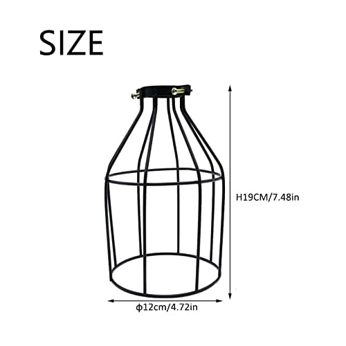 Metal Bulb Guard, Airlxf Adjustable Vintage Lamp Holder Cage Lamp ...
