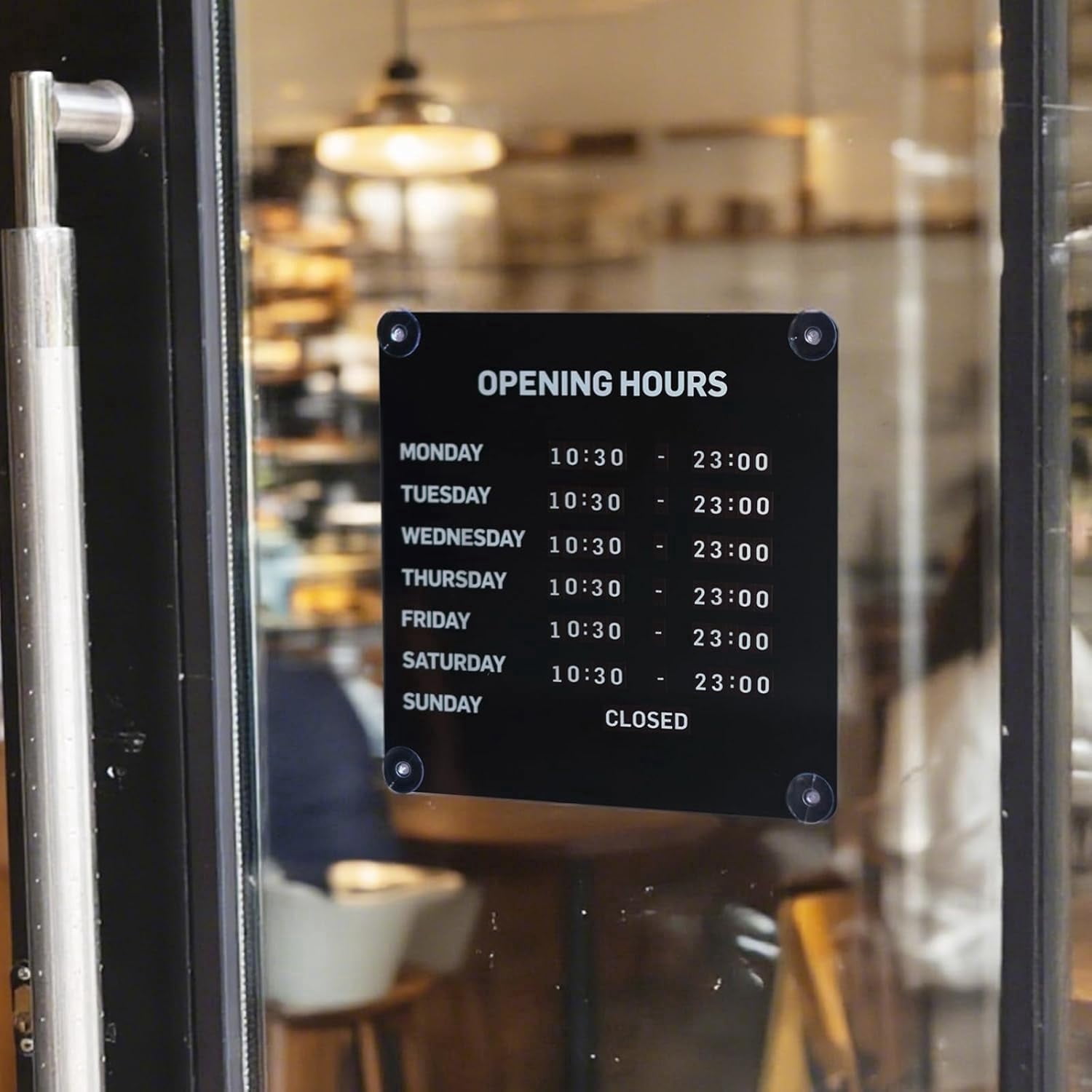 Nathome Magnetic Metal Business Hours Sign, Open Closed Display Board ...