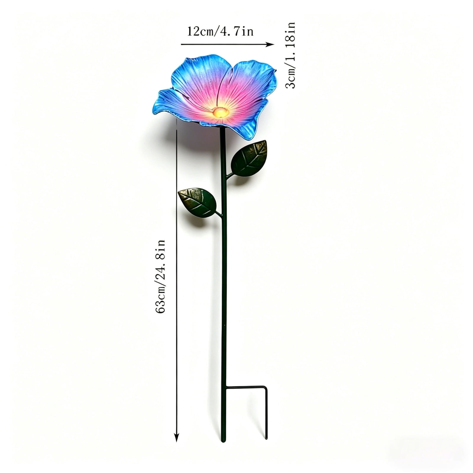 Metal Butterfly Feeder Flower Shape Garden Stake Outdoor Water Feeder ...