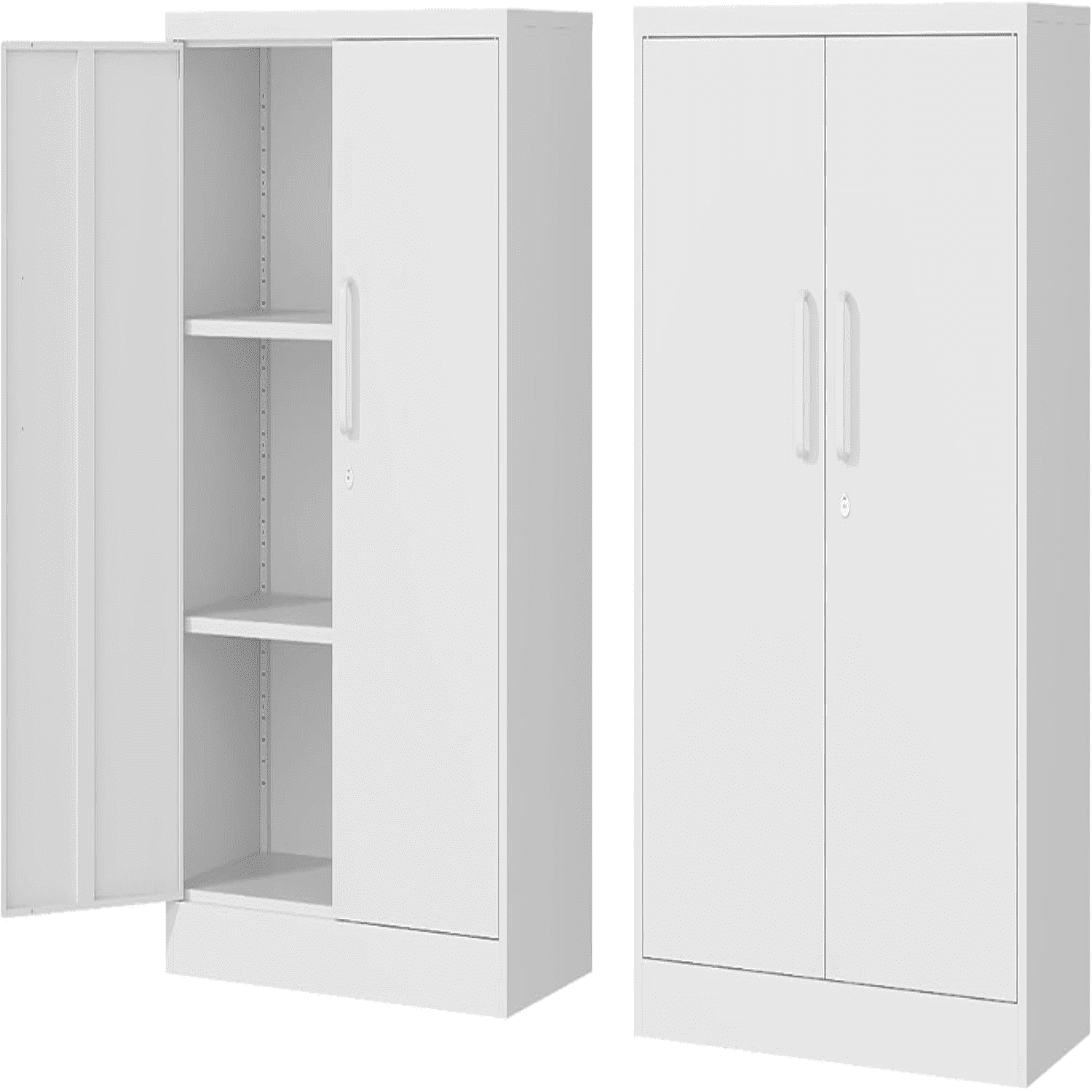 Metal Cabinet-36\u201D Tall Steel File Cabinets with Lockable Doors and ...