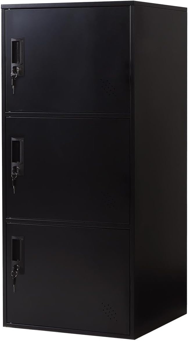 Metal Cabinet, Steel Storage Locker with Lock,Office Storage Locker ...