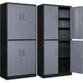 Metal Cabinet with Doors and Shelves Small Metal Cabinet with Lock ...