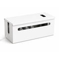 Metal Cable Management Box White Large Home Office Cord Storage ...