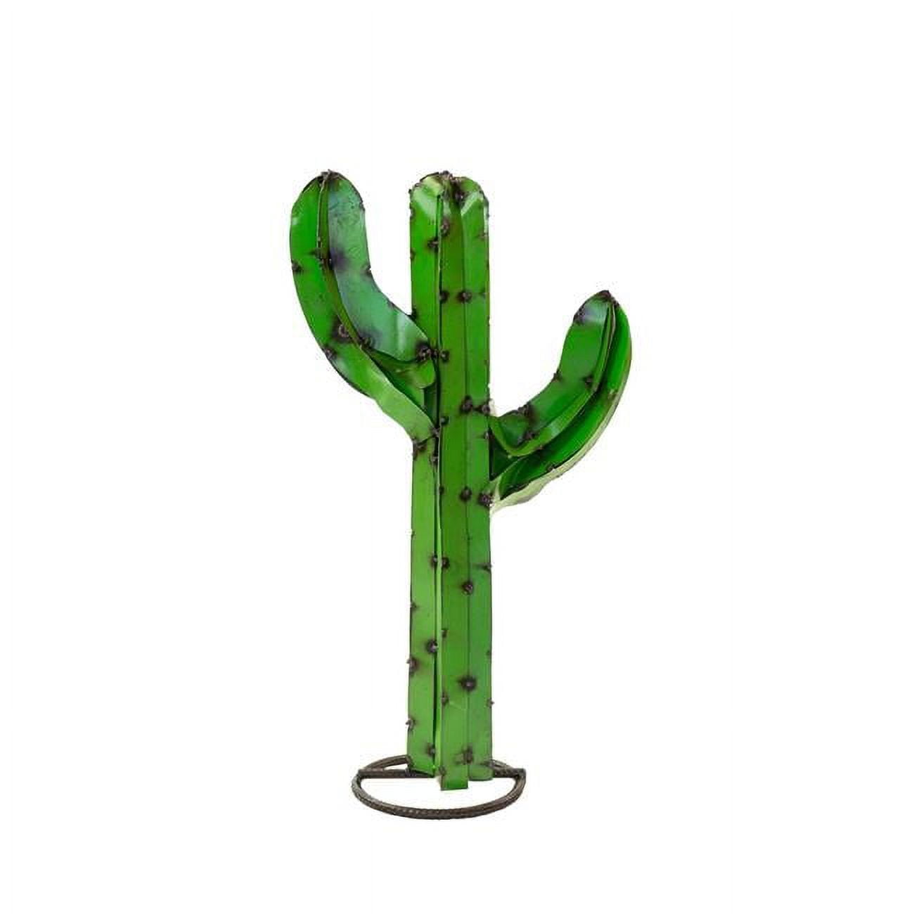 Recycled Material Handcrafted Metal Cactus Saguaro Garden Decor, Yard ...