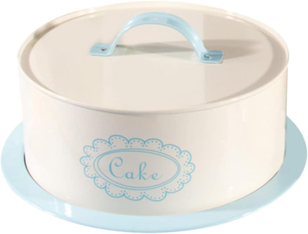Metal Cake Carrier Cake Server with Lid Cake Cover Cake storage Tin ...