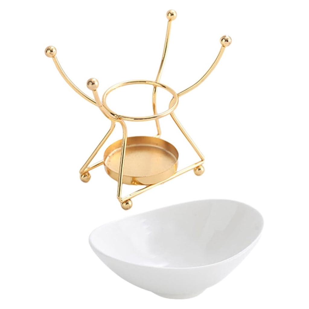 Metal Candle Aromatherapies Diffuser with Removable Ceramics Tray ...