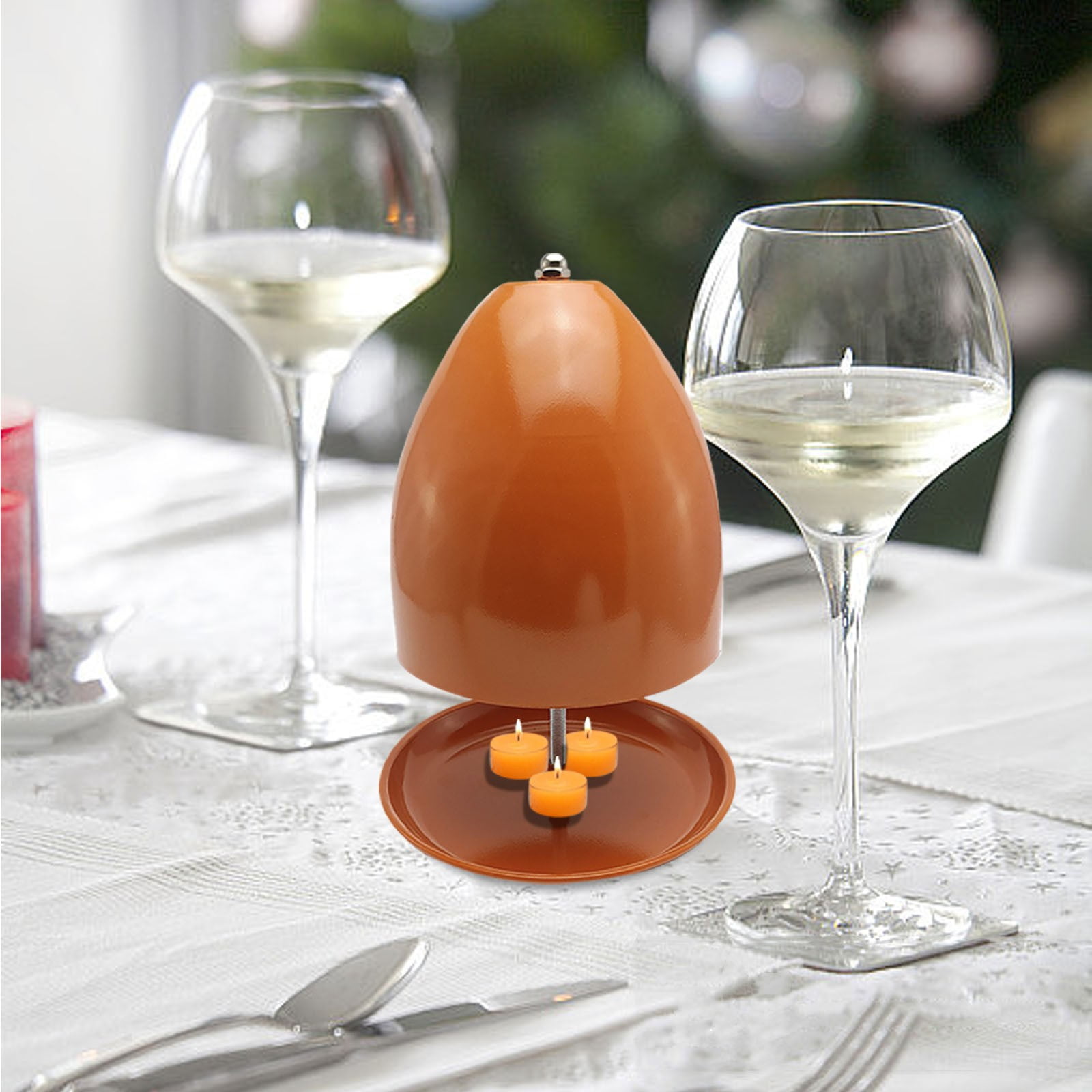 Metal Candle Heater Tea Pot Warmer Base Indoor Tea Light Heater ...