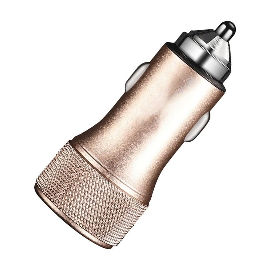 Metal Car Charging with Double USB Interfaces, Double Port Fast ...