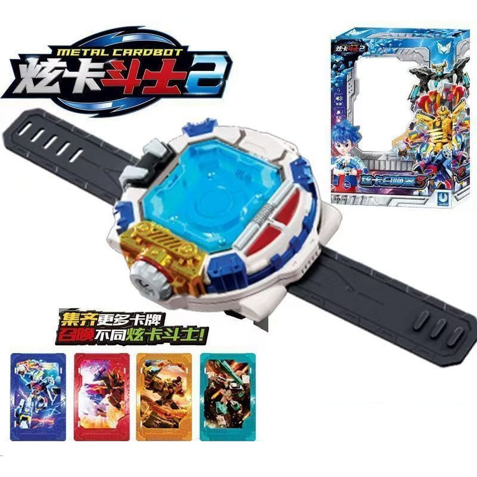 Metal Cardbot BLUE COP S Transforming Robot Car Card Toy Action Figure ...