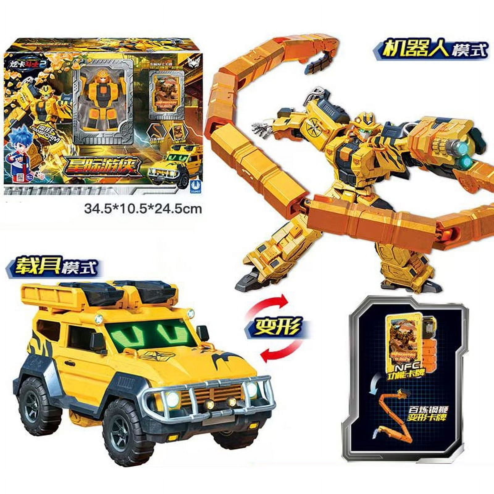 Metal Cardbot BLUE COP S Transforming Robot Car Card Toy Action Figure ...