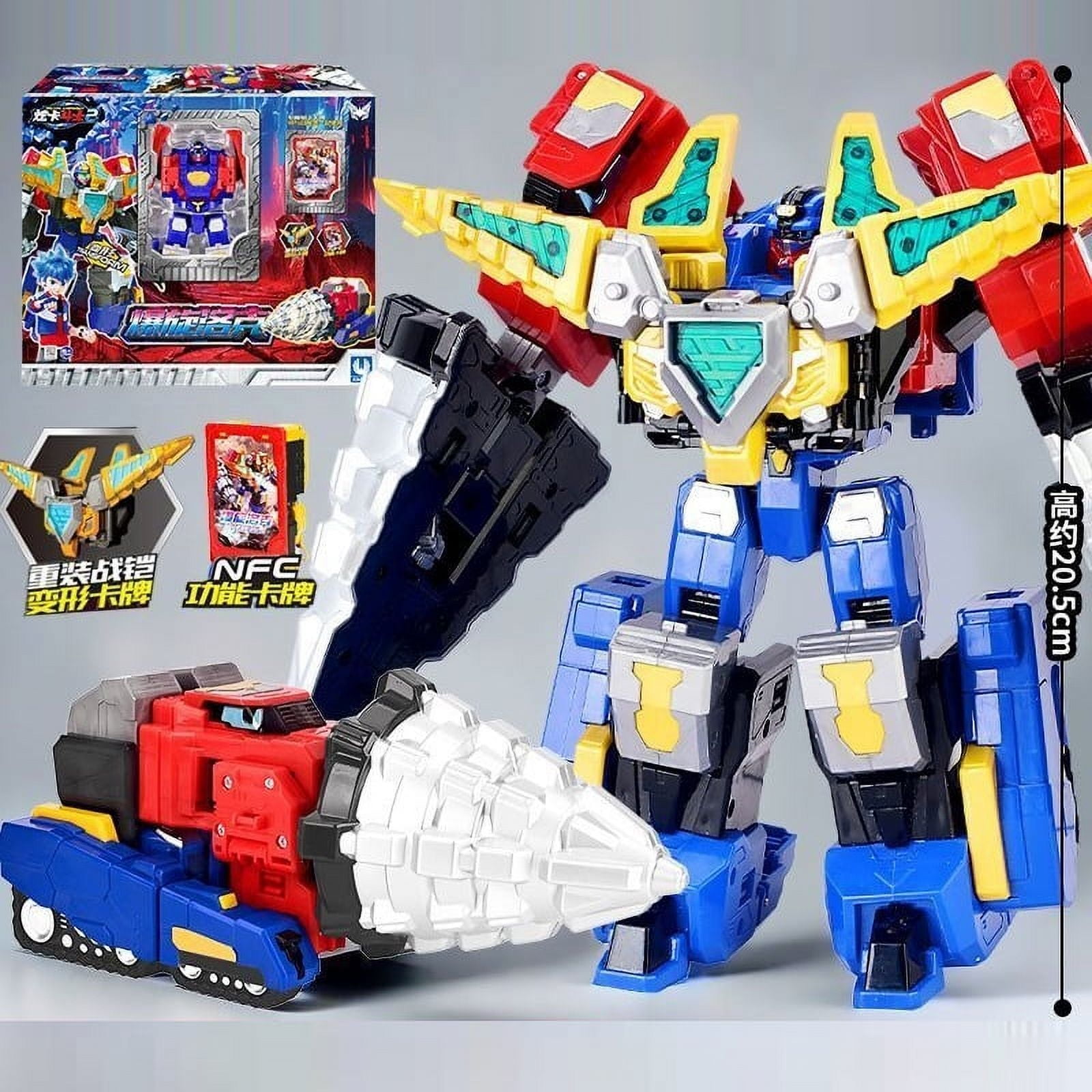 Metal Cardbot S BLUE COP TRINITY Transforming Robot SUV Car Card Truck ...
