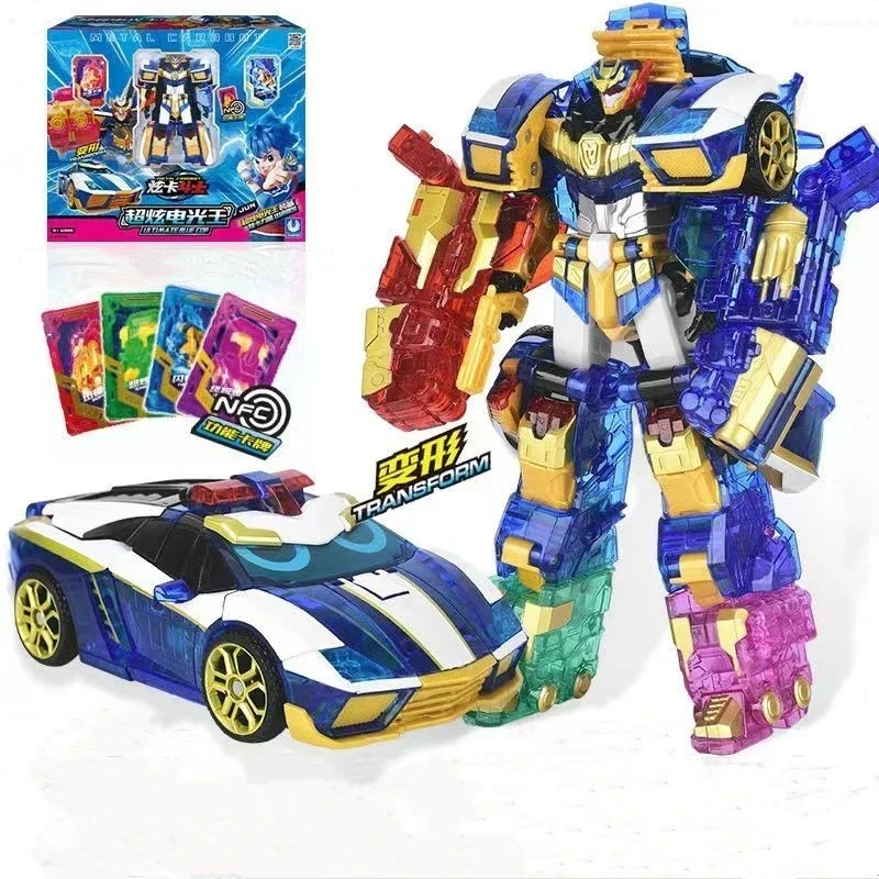 Metal Cardbot Transforming Mecha Robot Car Toy HEAVY IRON BLACK HOOK ...