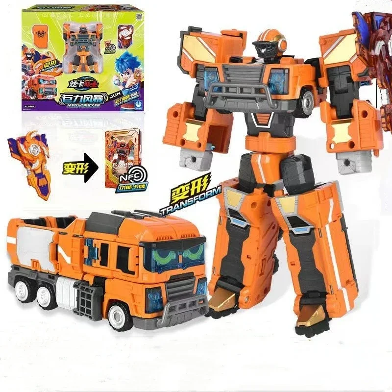 Metal Cardbot Transforming Mecha Robot Car Toy HEAVY IRON BLACK HOOK ...