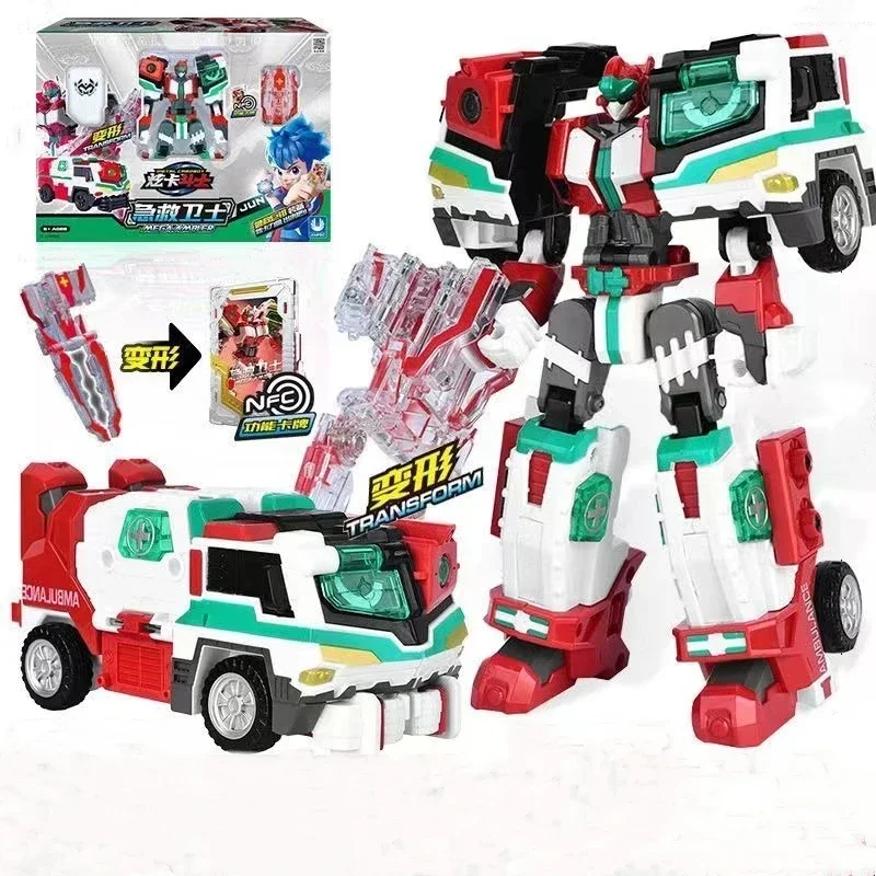 Metal Cardbot Transforming Mecha Robot Car Toy HEAVY IRON BLACK HOOK ...