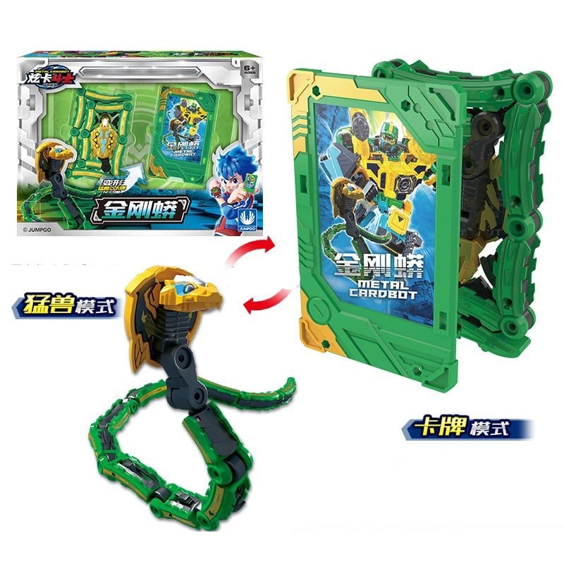 Metal Cardbot Transforming Robot Animal To Model Card Transformation ...