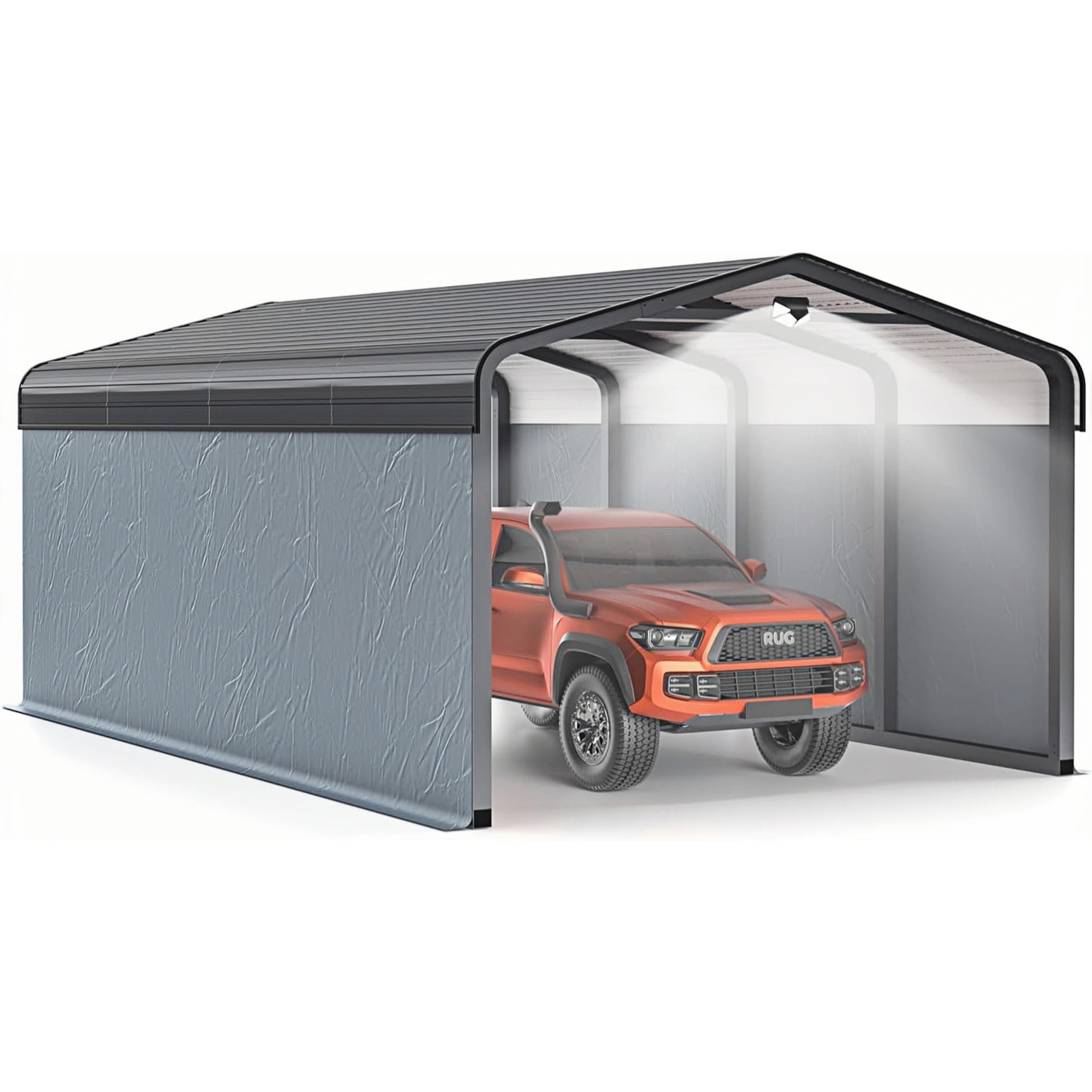 Metal Carport,Carport Canopy 12x20 Heavy Duty All Weather,Car Tent ...
