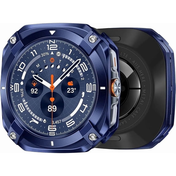 Metal Case for Samsung Galaxy Watch Ultra (2025/2024), Rugged Stainless ...
