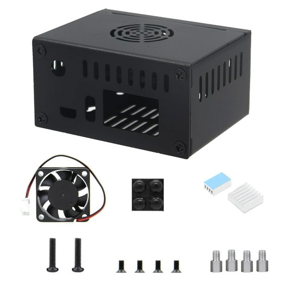 Metal Case with Cooling Fan Aluminum Heatsinks for Orange Pi Zero3 ...