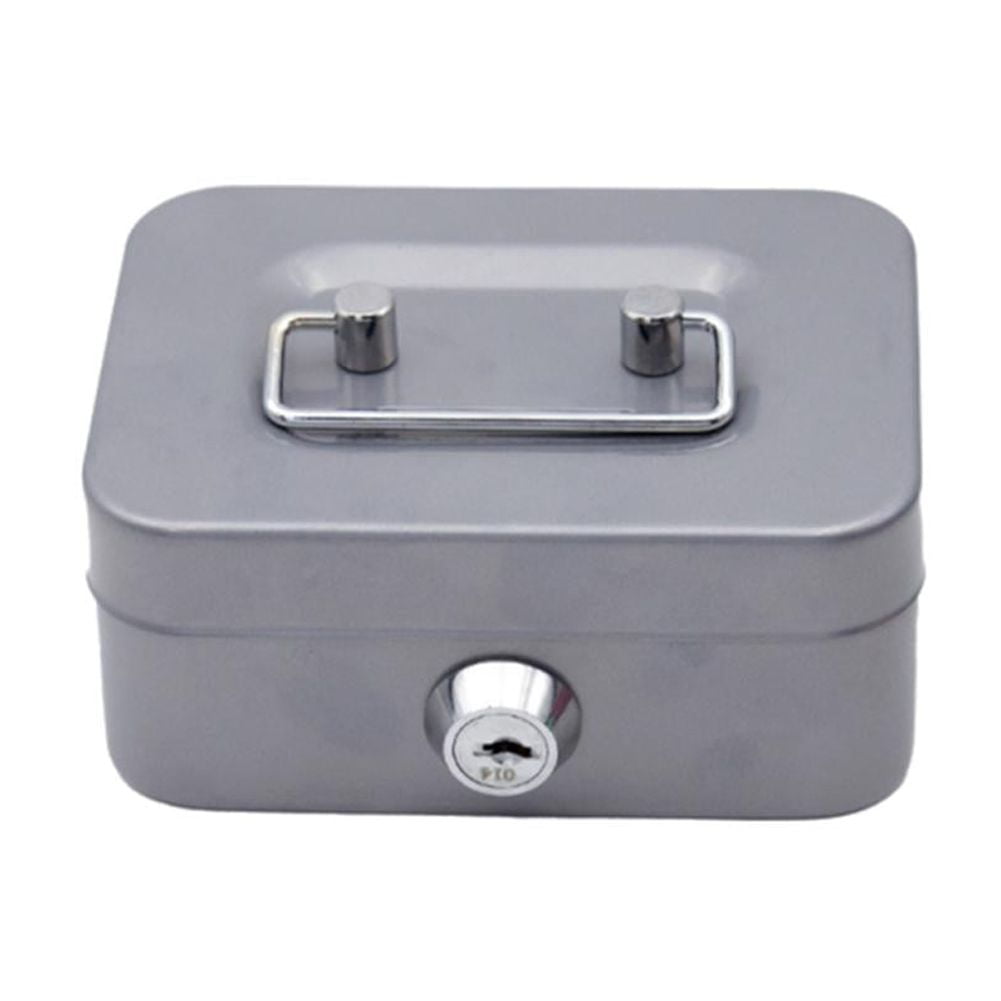 Metal Cash Box Money Bank Deposit Steel Tin Security Safe Key Petty NEW ...