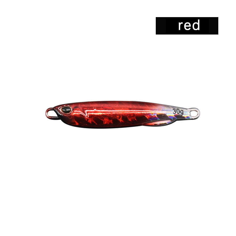 Metal Cast Jig Spoon Shore Casting Jigging Fish Sea Bass Fishing Lure Artificial Bait Tackle ...