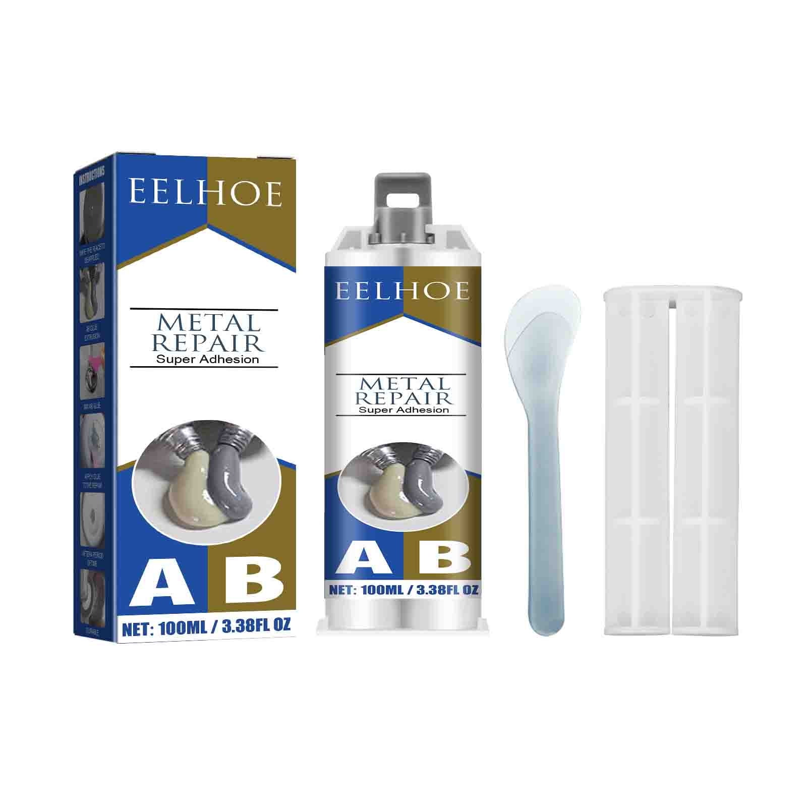 Metal Casting Glue 100ml - High Temp Welding Repair Adhesive for Filling Cracks & Leaks, Quick ...