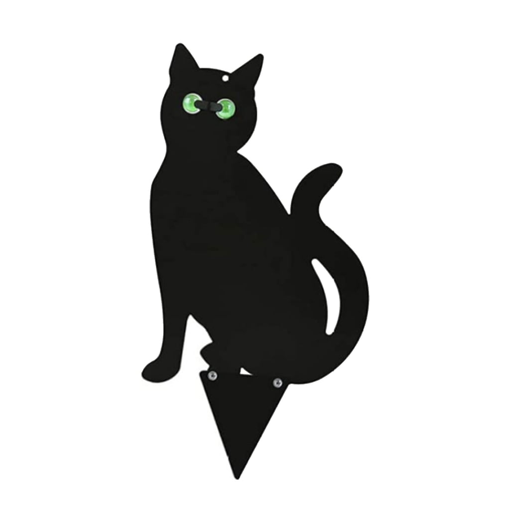 Metal Cat Garden Statues Black Cat Statue Cat Decorative Garden Yard Stakes