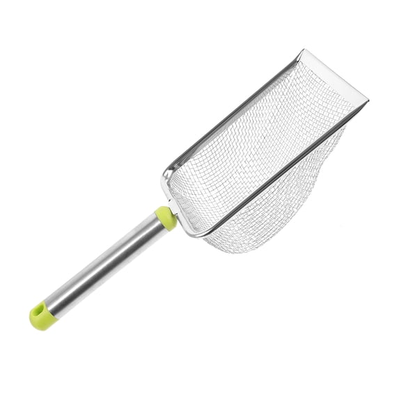 Metal Cat Litter Scoop Stainless Steel Non-Stick Kitten Poop Sifting ...