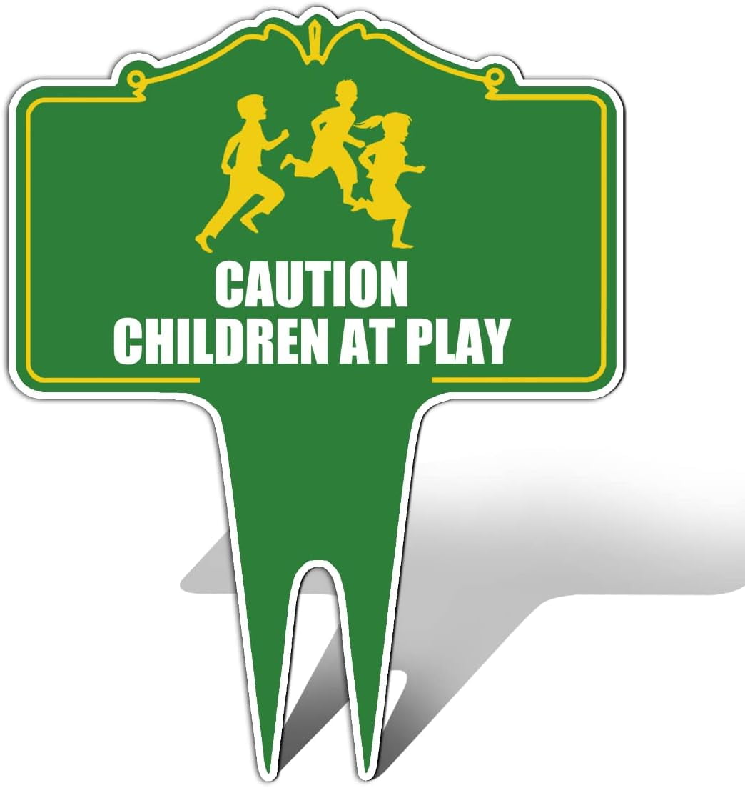 Metal Caution Sign Children At Play Sign Safety Signs for Street Yard ...