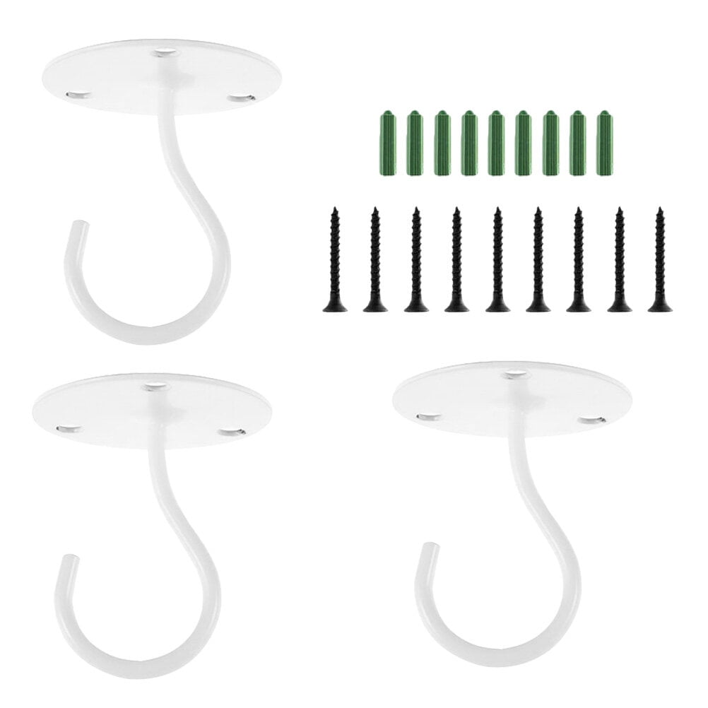 3pcs Ceiling and Wall Hanging Hooks Metal Heavy Duty Hanger - Walmart.com