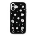 Hello Lux Cell Phone Case for Apple iPhone 16 Plus - Black Gemstone ...