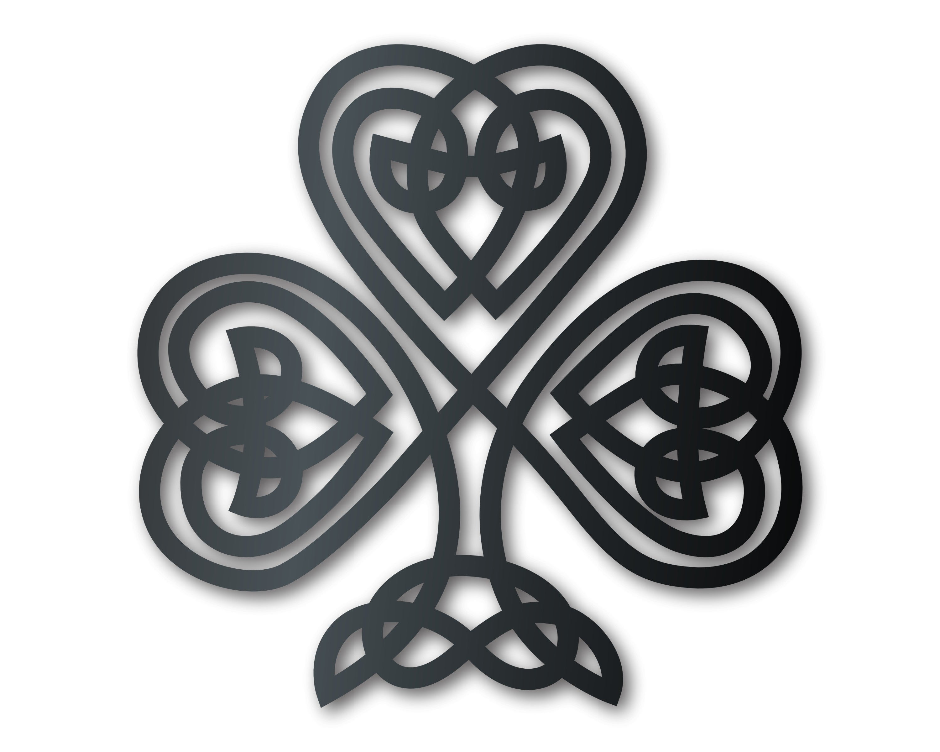 Metal Celtic Irish Shamrock Wall Art - Metal St Patrick's Day Sign - 14 ...