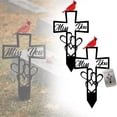 Metal Cemetery Memorial Plaque for Remembrance, 6x12 Inch Cardinal ...