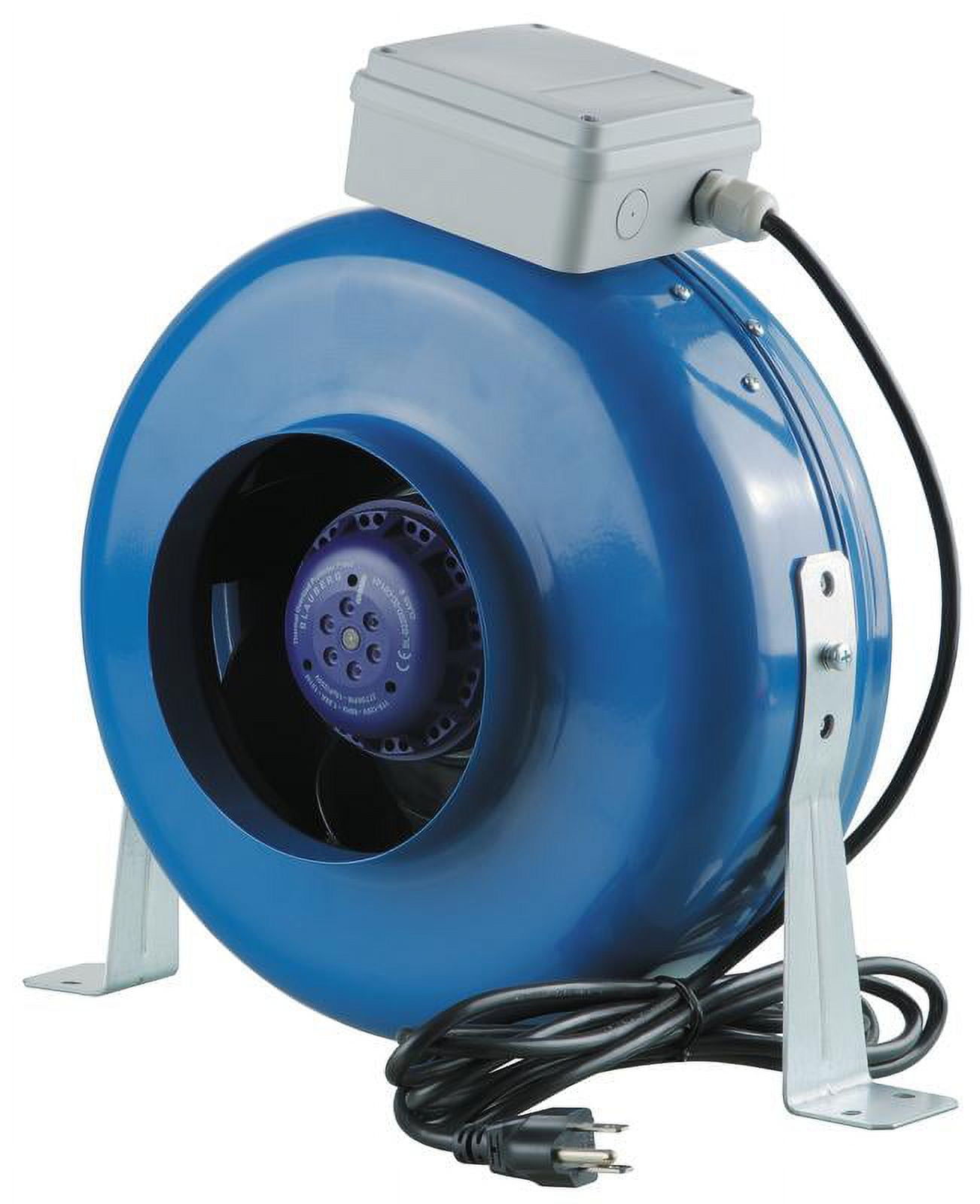 Metal Inline Centrifugal Booster Ventilation Fan, 460 CFM, 152 Watts ...