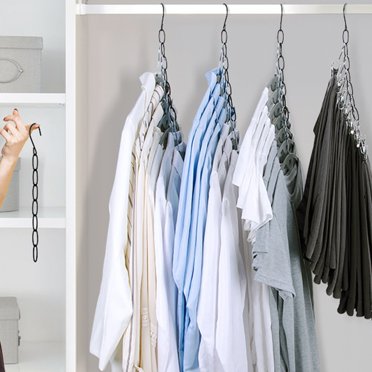 Visland Hanger Stacker Caddy Holder Storage PP Clothes Hanger Organizer ...
