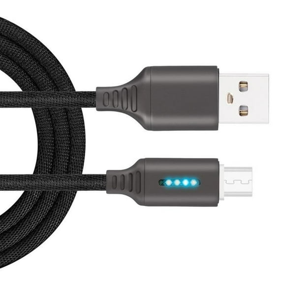 Metal Charging Cable USB to USB C Charging Fast Charging Cable with LED ...