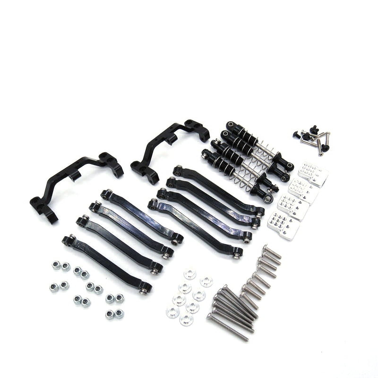 Metal Chassis Pull Rods Suspension Link Mount ,Black - Walmart.com