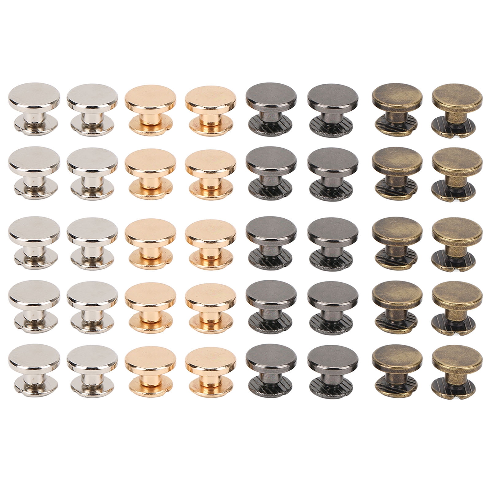 Metal Chicago Screws, Copper Material Flat Head Book Binding Screw For ...