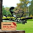 Metal Chickadee Decor Metalbirds Art - Rustic Bird Ornaments Garden ...