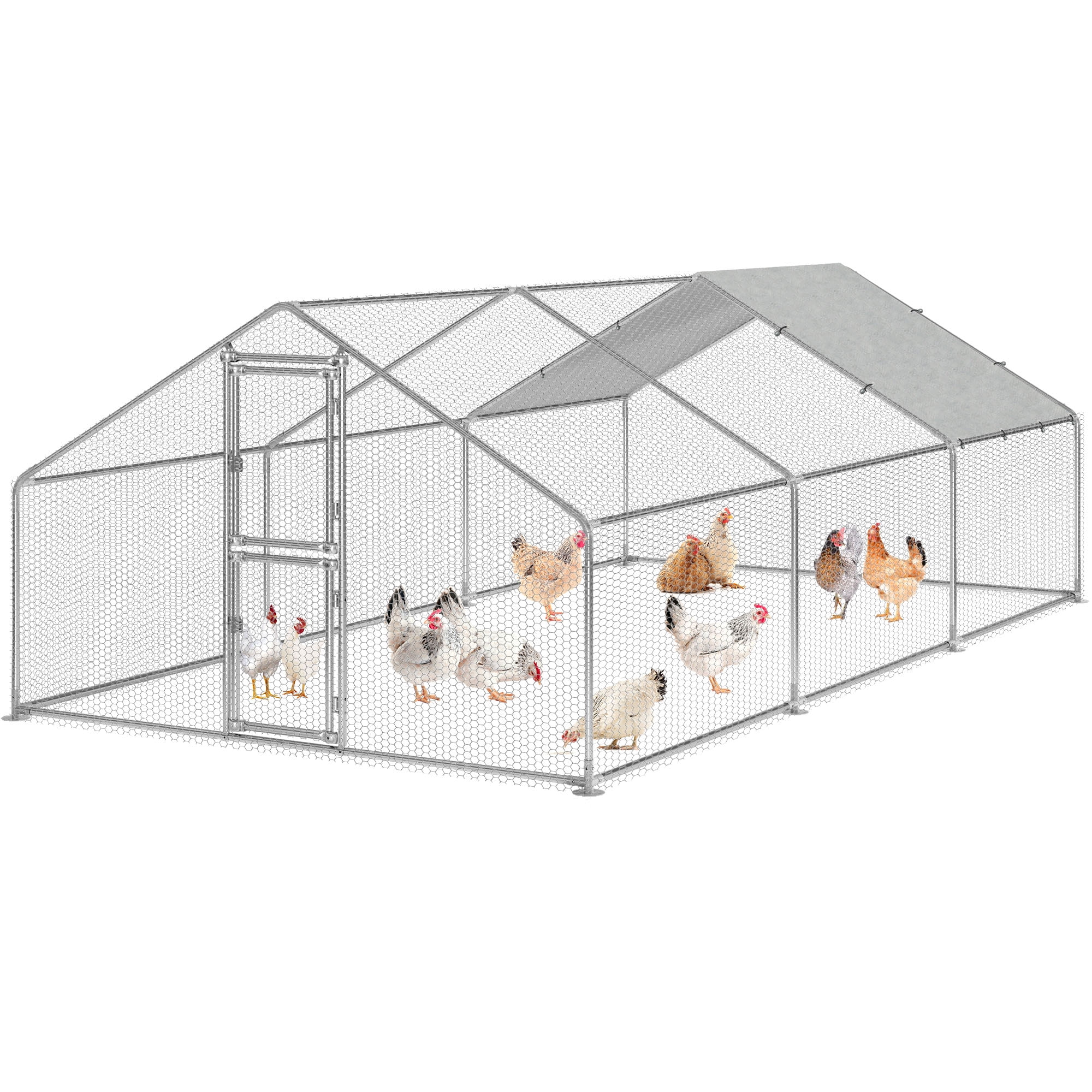 Metal Chicken Coop, Walk in Chicken Runs Chicken Pens with ...
