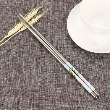 Farfi 1 Pair Anti-scalding Chopsticks Color-plated Easy to Use Reusable ...