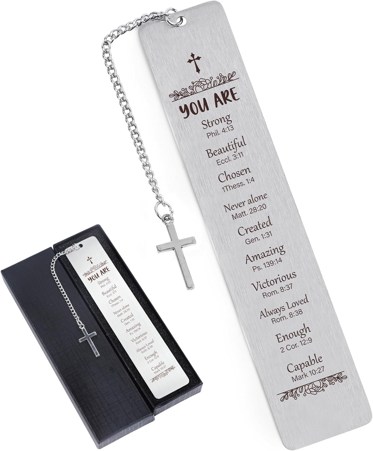 Metal Christian Bookmarks Gifts - Inspirational Bible Verse Bookmarks ...