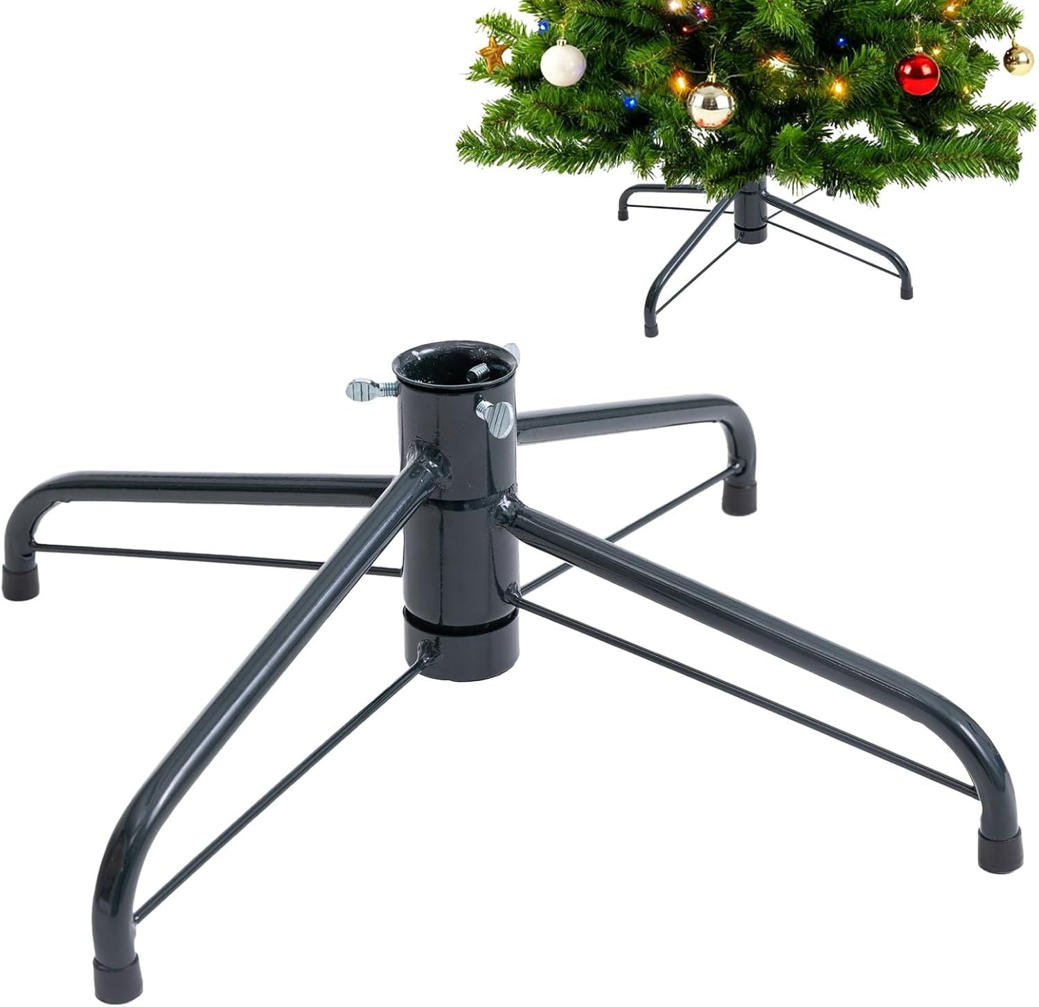 Metal Christmas Tree Stand, 15.7 Inch Replacement Xmas Tree Stand Base ...
