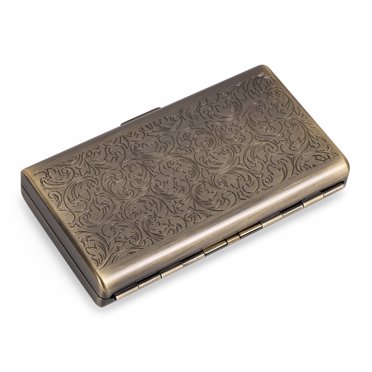Leatherboss Genuine Leather Cigarette Case with Cell Phone Pocket ...