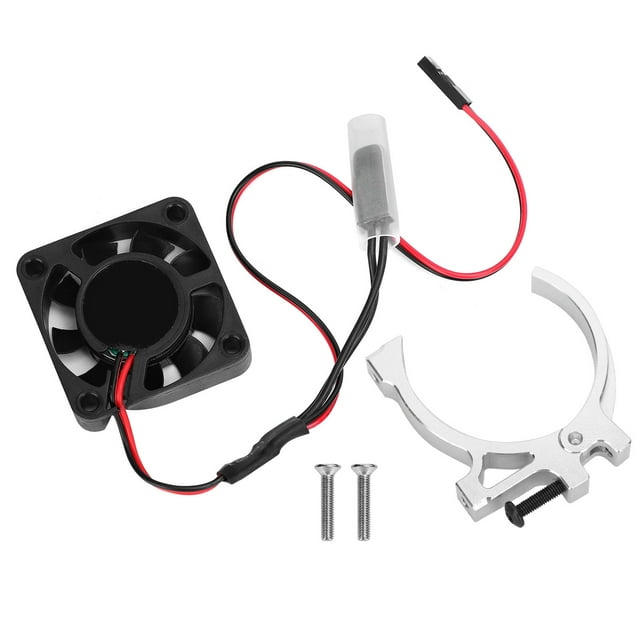 Metal Clip Heat Sink with Temp Sensor Fan Accessory for 1/8 1/10 RC ...