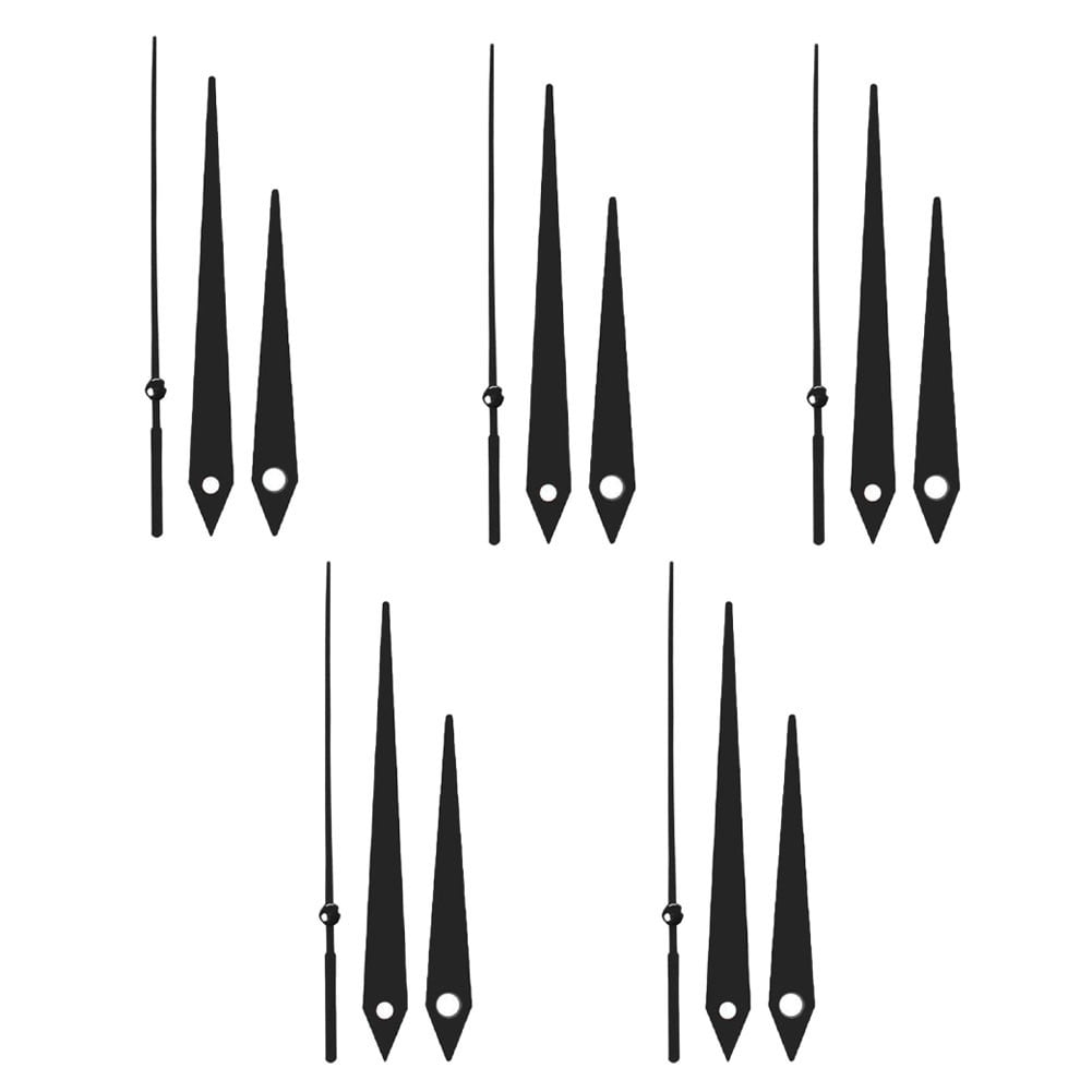 Metal Clock Hands Set, 5pcs Aluminum Clock Needles in Gold, Black, Red ...