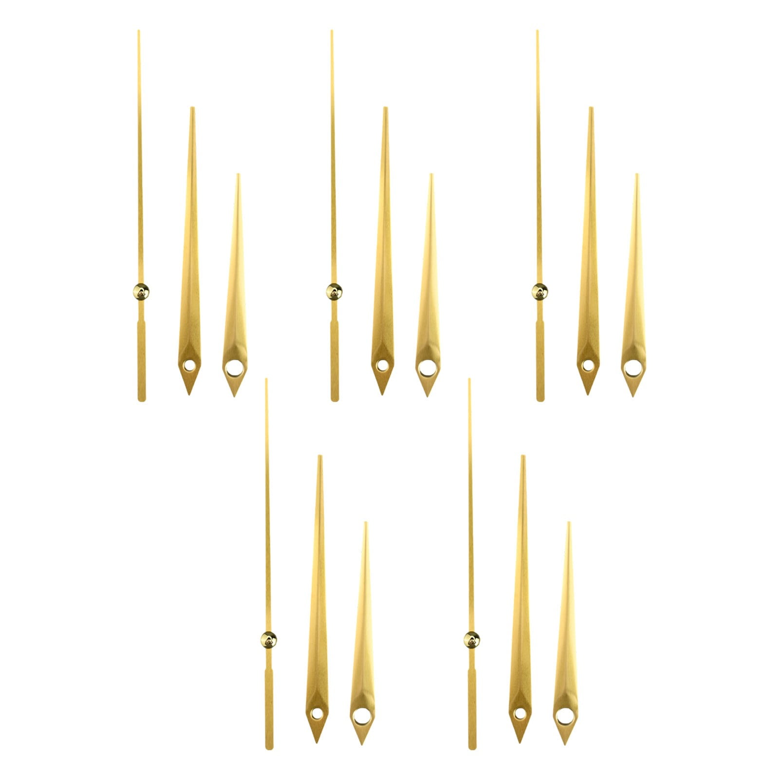 Metal Clock Needle Clock Hands Clock Needle Gold 5set Aluminum Black ...