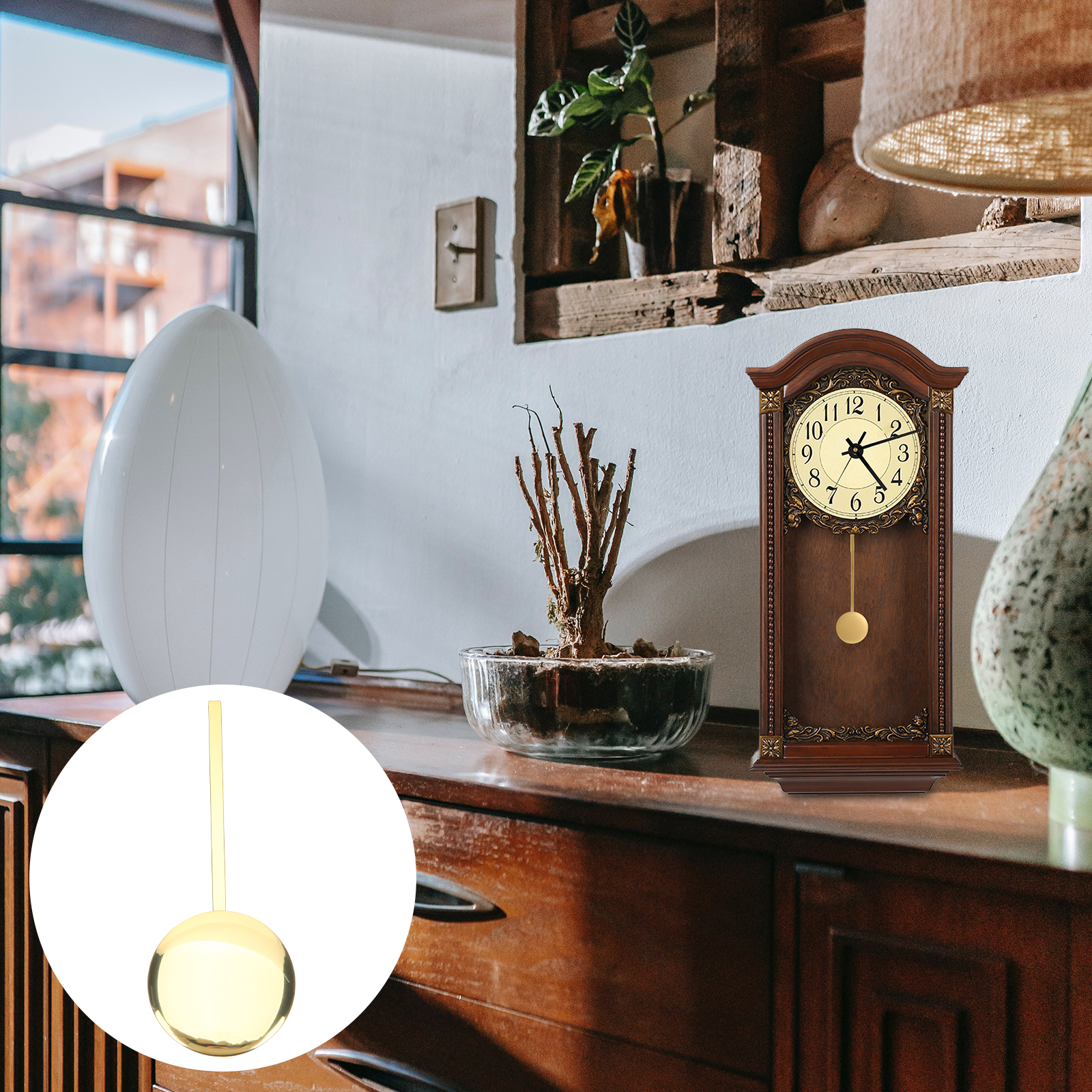 Metal Clock Pendulum Replacement DIY Wall Clock Pendulum Accessory for ...